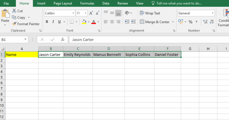 How to Change HORIZONTAL Data to VERTICAL in Excel - XcelNote