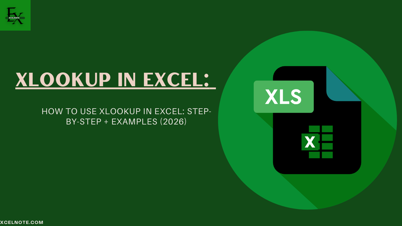How to Use XLOOKUP in Excel