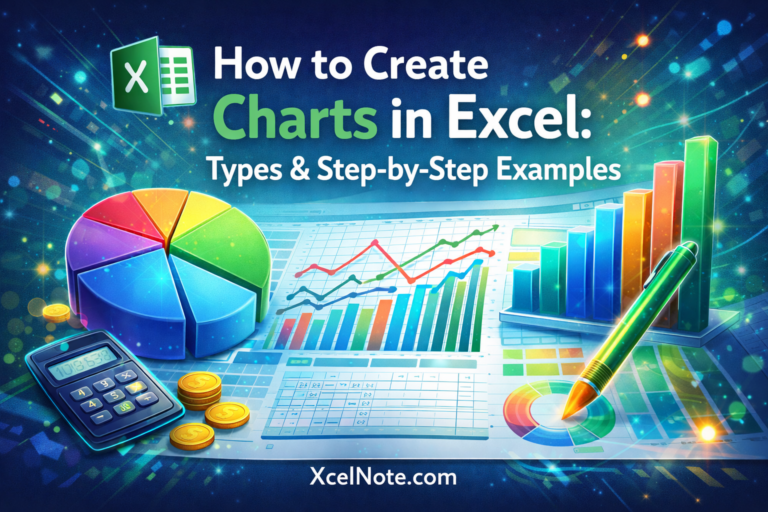 How to Create Charts in Excel: Types & Step-by-Step Examples - XcelNote